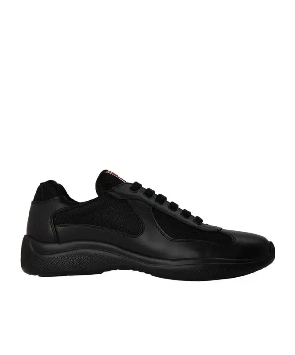 Prada America's Cup Lace-up Sneakers - Nero