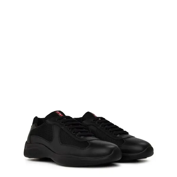 Prada America's Cup Lace-up Sneakers - Nero