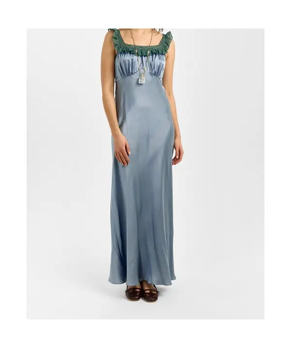 Chloé Satin Slip Midi Dress - No