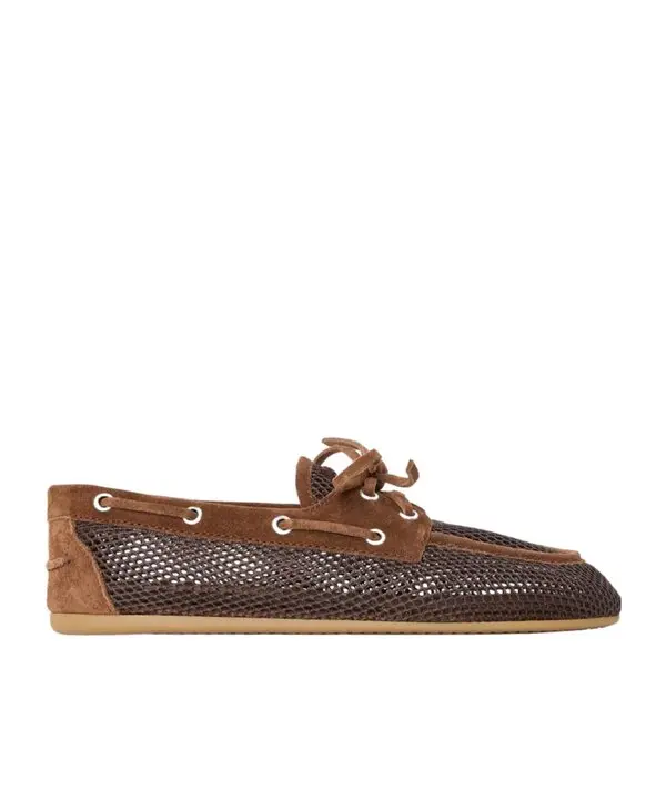 Miu Miu Lace-up Front Flats