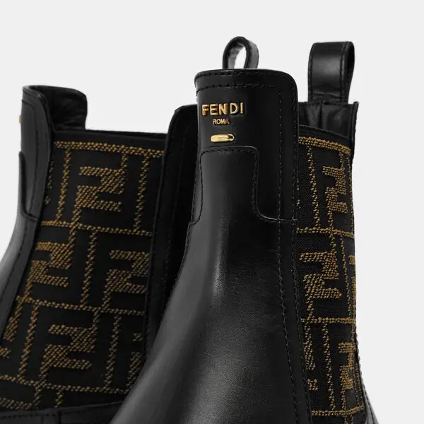 Fendi Leather Ankle Boots