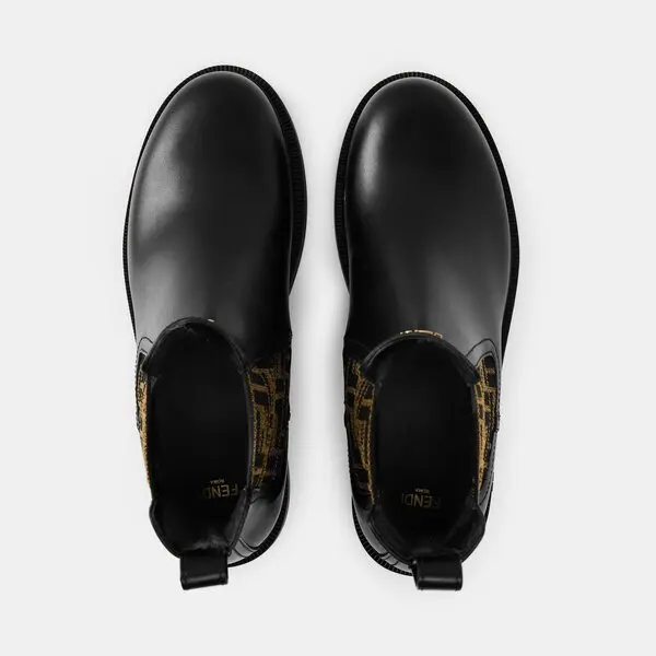 Fendi Leather Ankle Boots