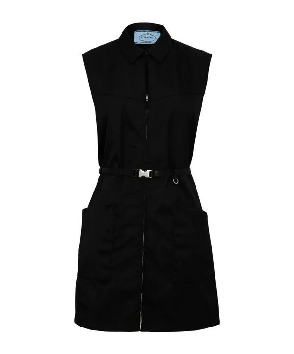 Prada Sleeveless Shirt Mini Dress