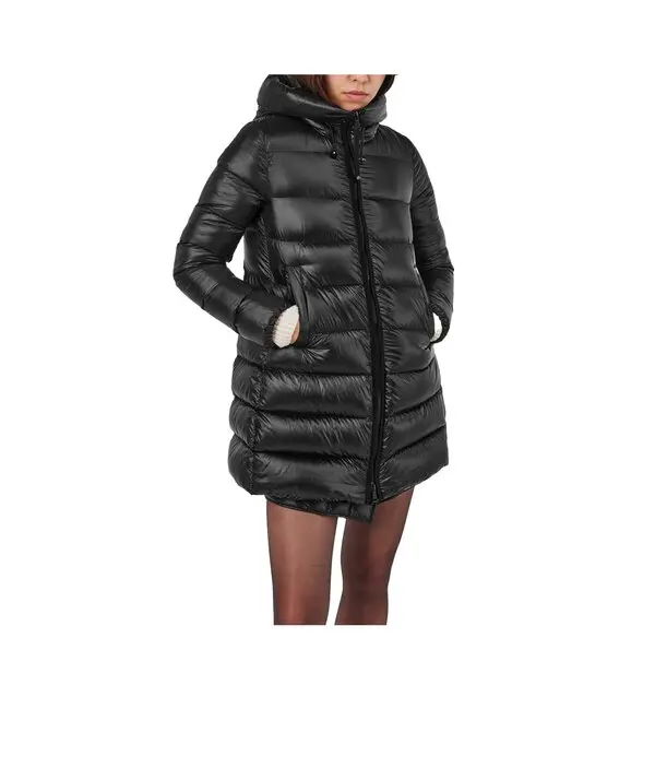 Moncler Medium To Long Hooded Down Jacket