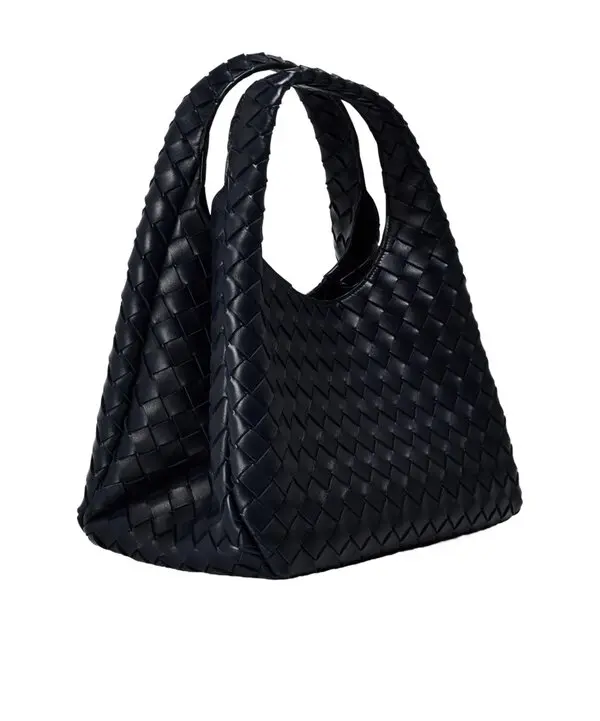 Bottega Veneta Woven Leather Bag With Top Handle