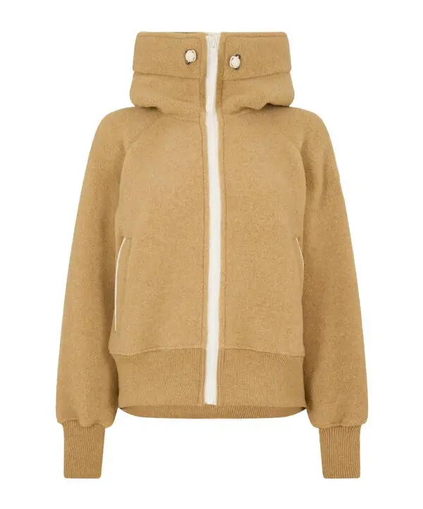 Canada Goose Fleece Sherpa Zip-up Hooded Jacket - No