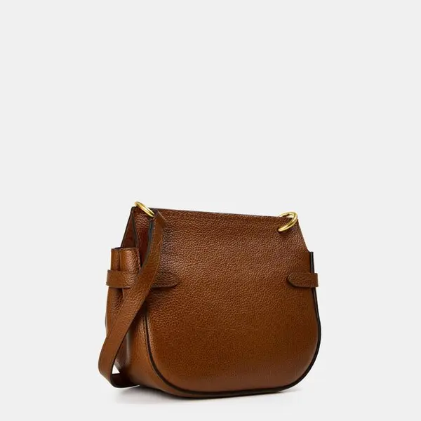 Mulberry Leather Shoulder Crossbody Bag With Lock Buckle