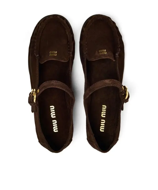 Miu Miu Logo Ballet Shoes