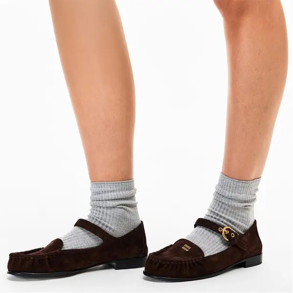 Miu Miu Logo Ballet Shoes