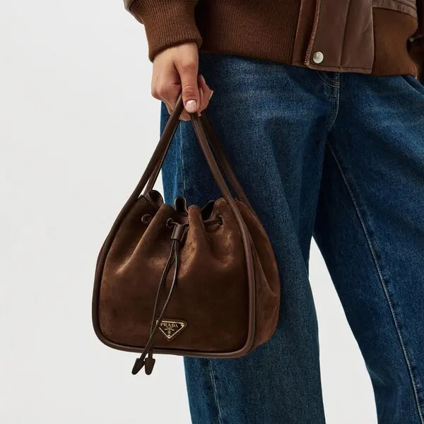 Prada Suede Bucket Bag