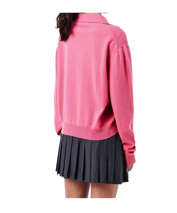 Miu Miu Argyle Jacquard Knit Sweater