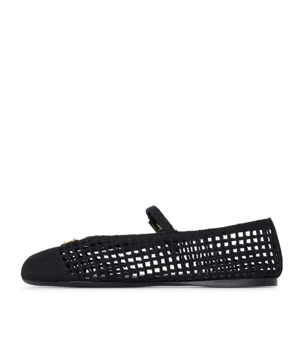Prada Crochet Ballet Flats