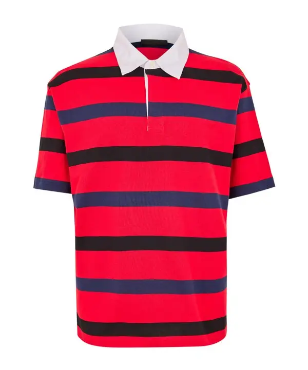 Prada Short Sleeve Polo Shirt - Red