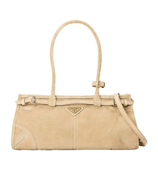 Prada Medium Suede Handbag