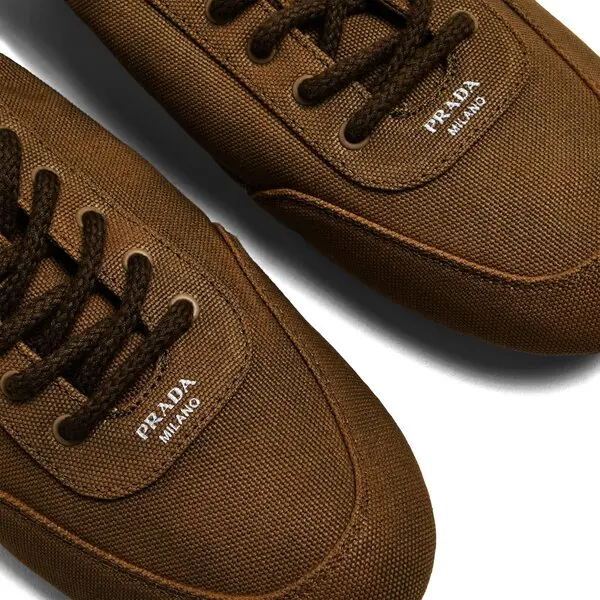 Prada Lightweight Flat Trainers - Brown