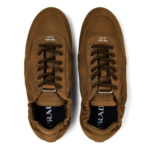 Prada Lightweight Flat Trainers - Brown