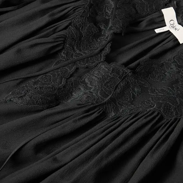 Chloé Lace Blouse - Black
