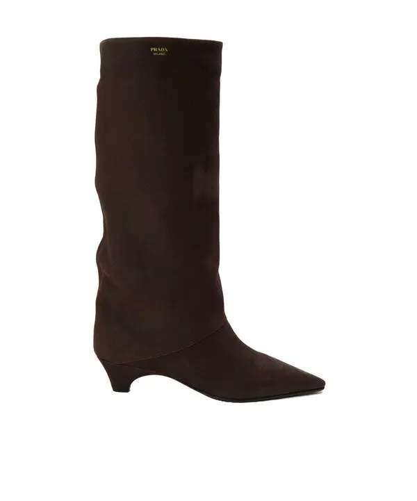 Prada Slouch Boots - Black