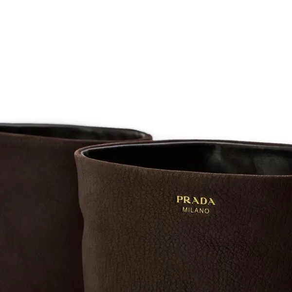 Prada Slouch Boots - Black