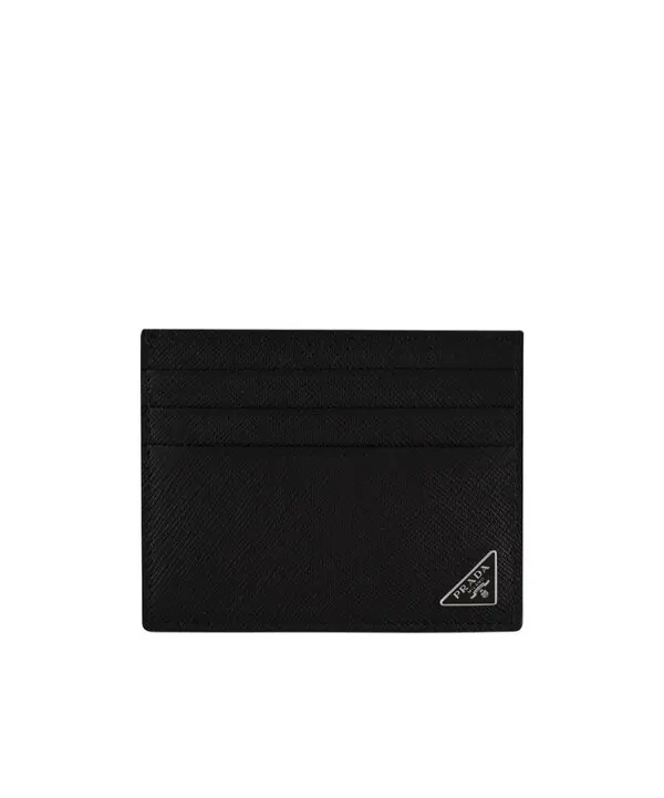 Prada Logo Saffiano Card Holder