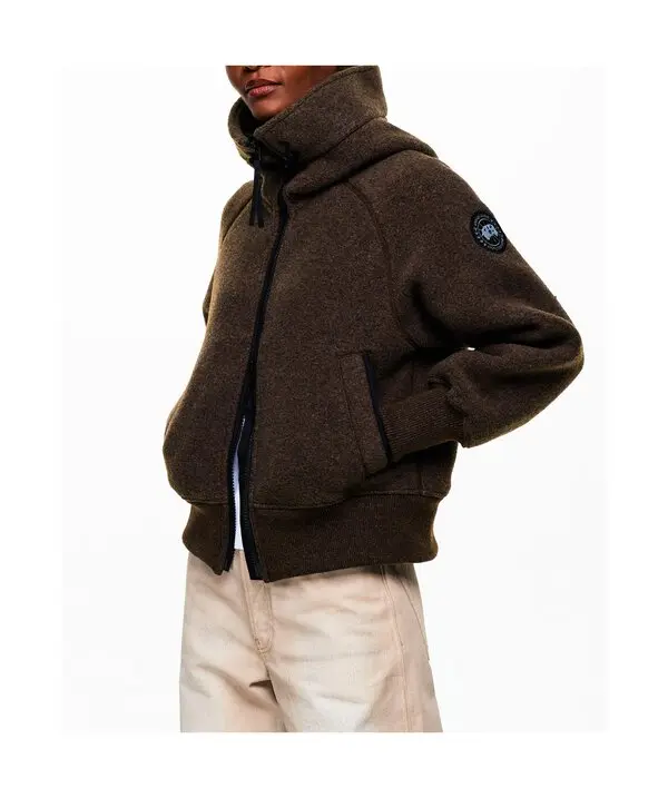 Canada Goose Zip-up Fleece Hooded Jacket