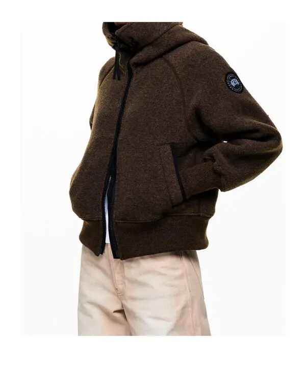 Canada Goose Zip-up Fleece Hooded Jacket - No