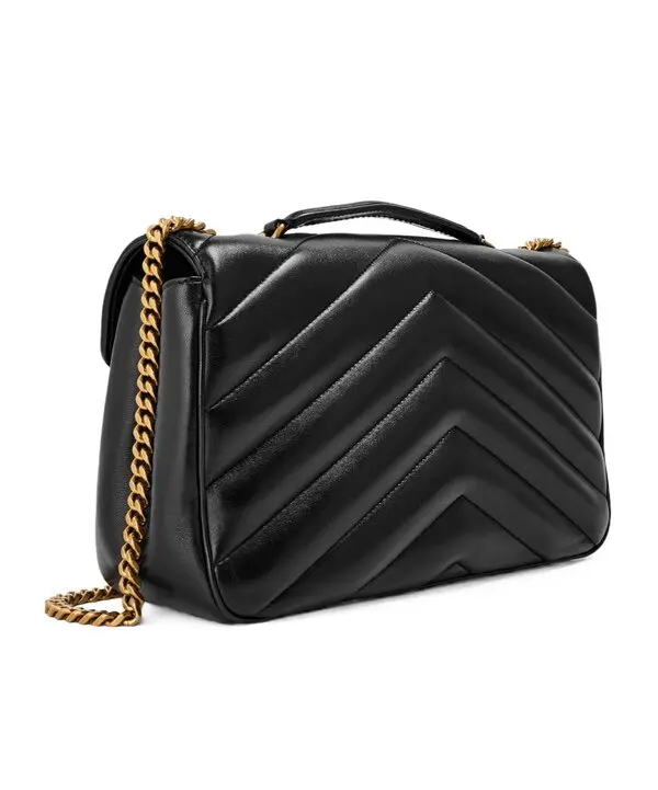 Saint Laurent Quilted Leather Shoulder Bag