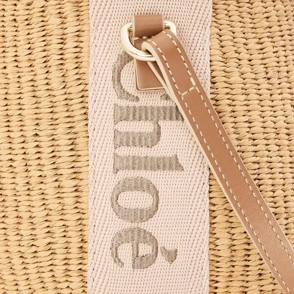 Chloé Woody Basket Bag - Nude