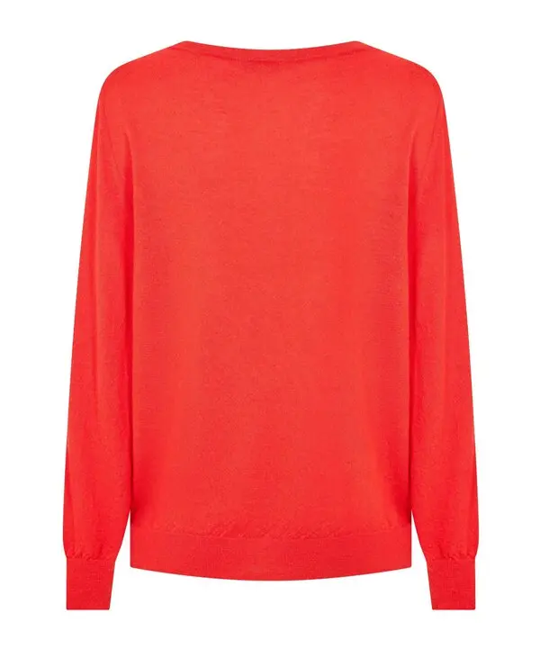 Prada V-neck Jumper - Red