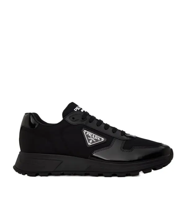 Prada Re-nylon Triangle Logo Lace-up Sneakers