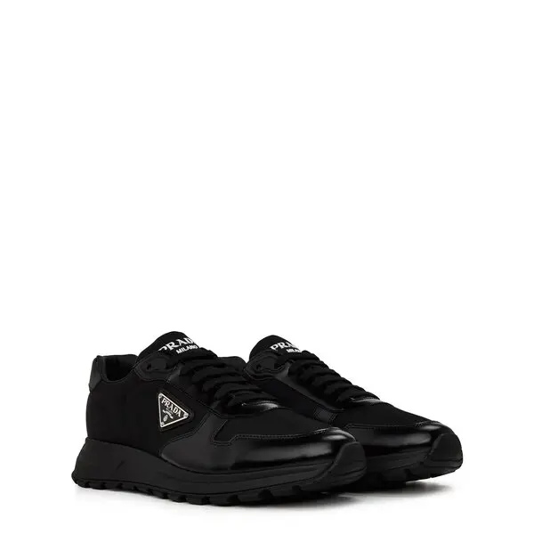 Prada Re-nylon Triangle Logo Lace-up Sneakers