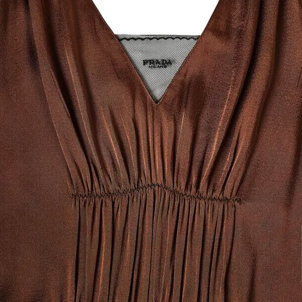 Prada Spaghetti Strap Maxi Dress
