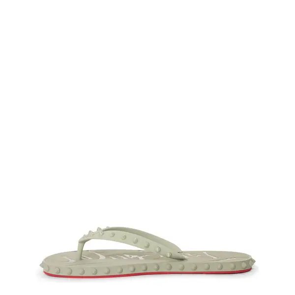 CHRISTIAN LOUBOUTIN Red-soled Rivet Slippers