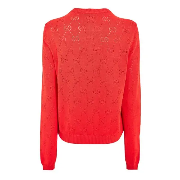 Gucci Knitted Cardigan With Gg Pattern