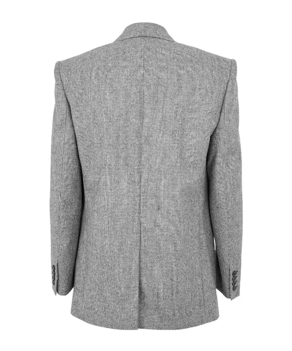 Saint Laurent Single-breasted Checked Blazer