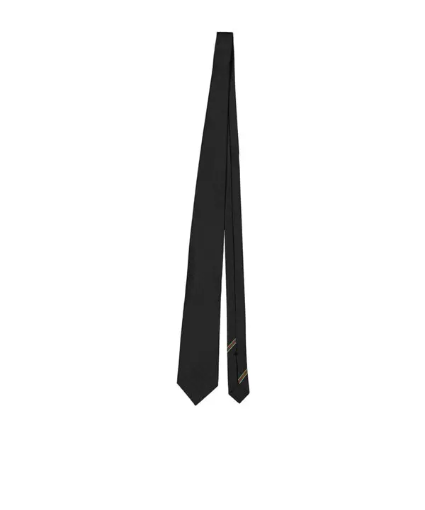 Gucci Jacquard Diamond Neck Tie - Black