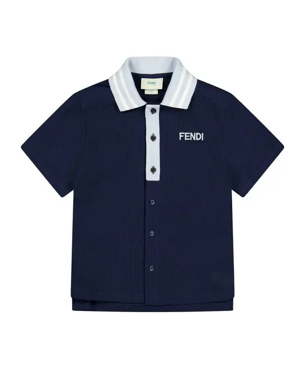 Fendi Short Sleeve Polo Shirt