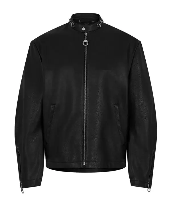 Gucci Leather Biker Jacket