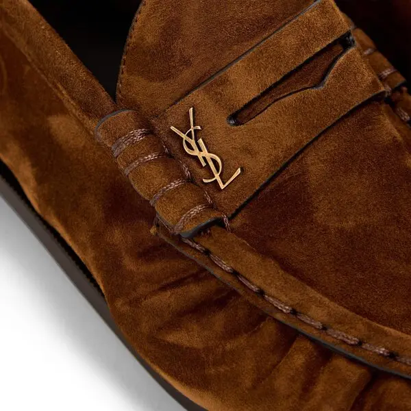 Saint Laurent Suede Loafers