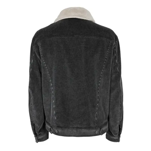 Fendi Corduroy Sherpa Jacket - Black
