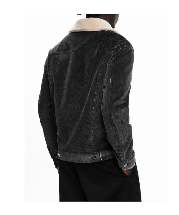 Fendi Corduroy Sherpa Jacket - Black
