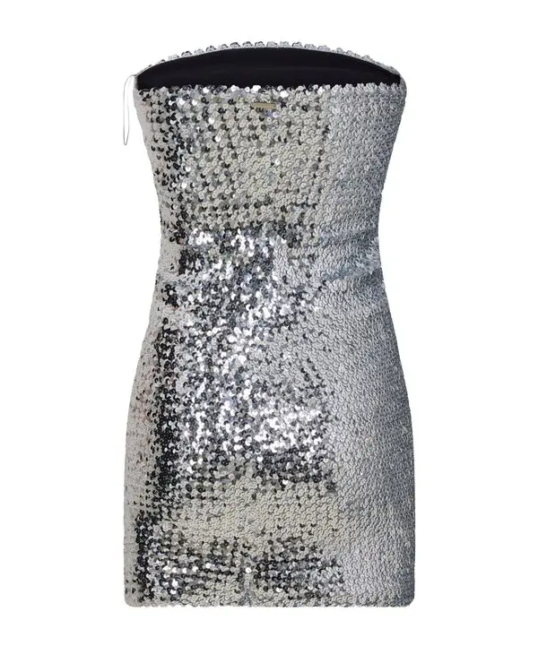 Gucci Sequined Strapless Mini Dress