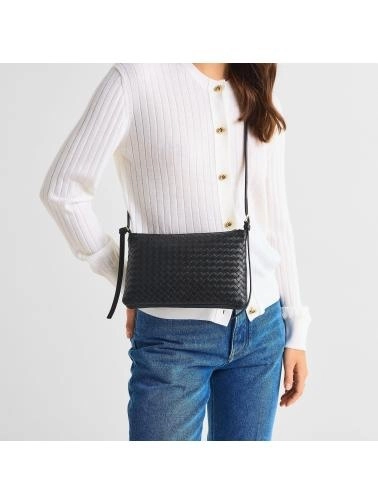 Alexander McQueen Woven Leather Shoulder Bag