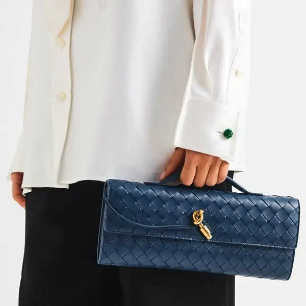 Bottega Veneta Lambskin Clutch