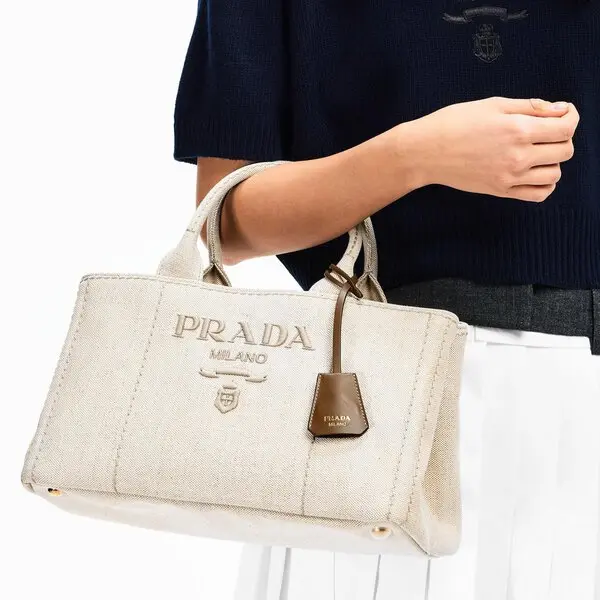 Prada Canvas Lrg Ld62 - Nude