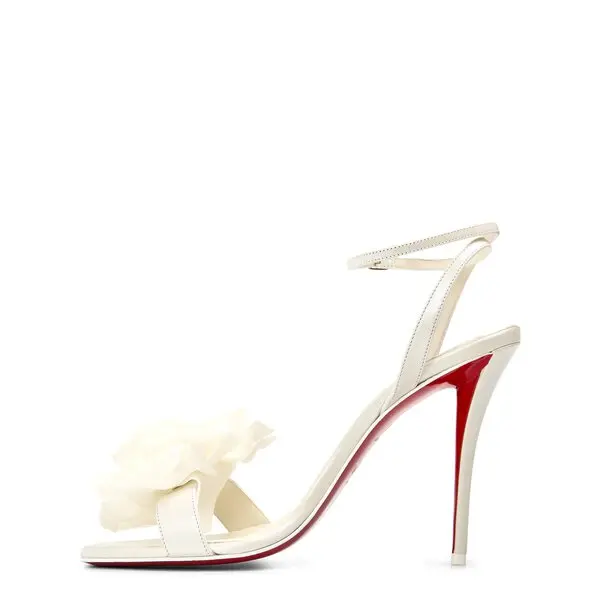 CHRISTIAN LOUBOUTIN Strappy Heeled Sandals With Floral Embellishment