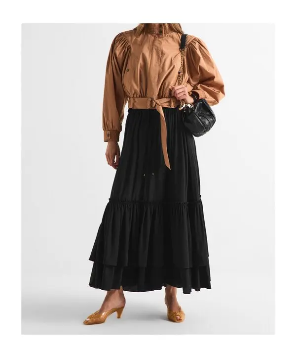 Chloé Tiered Maxi Skirt