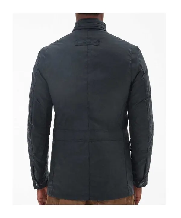 Barbour Long-sleeved Jacket With Stand-up Collar And Four-pocket Design