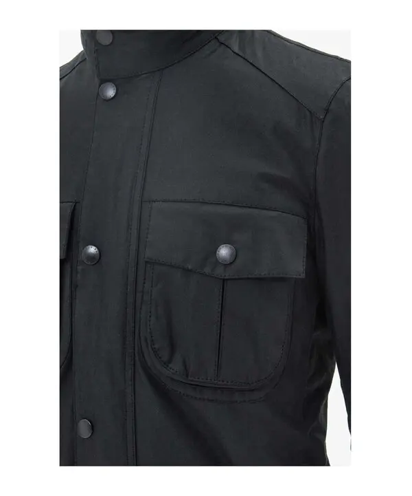 Barbour Long-sleeved Jacket With Stand-up Collar And Four-pocket Design