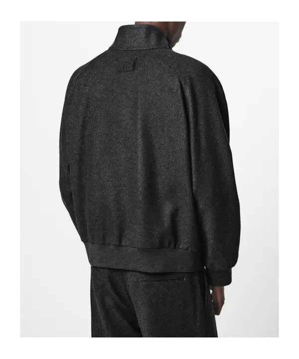 Fendi Zip-up Jacket With Snap Collar